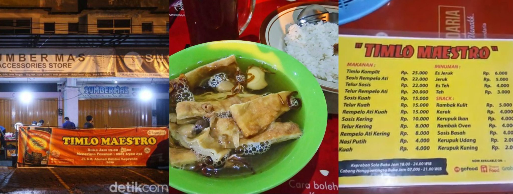 TIMLO, MAKANAN UNIK DARI KOTA SOLO